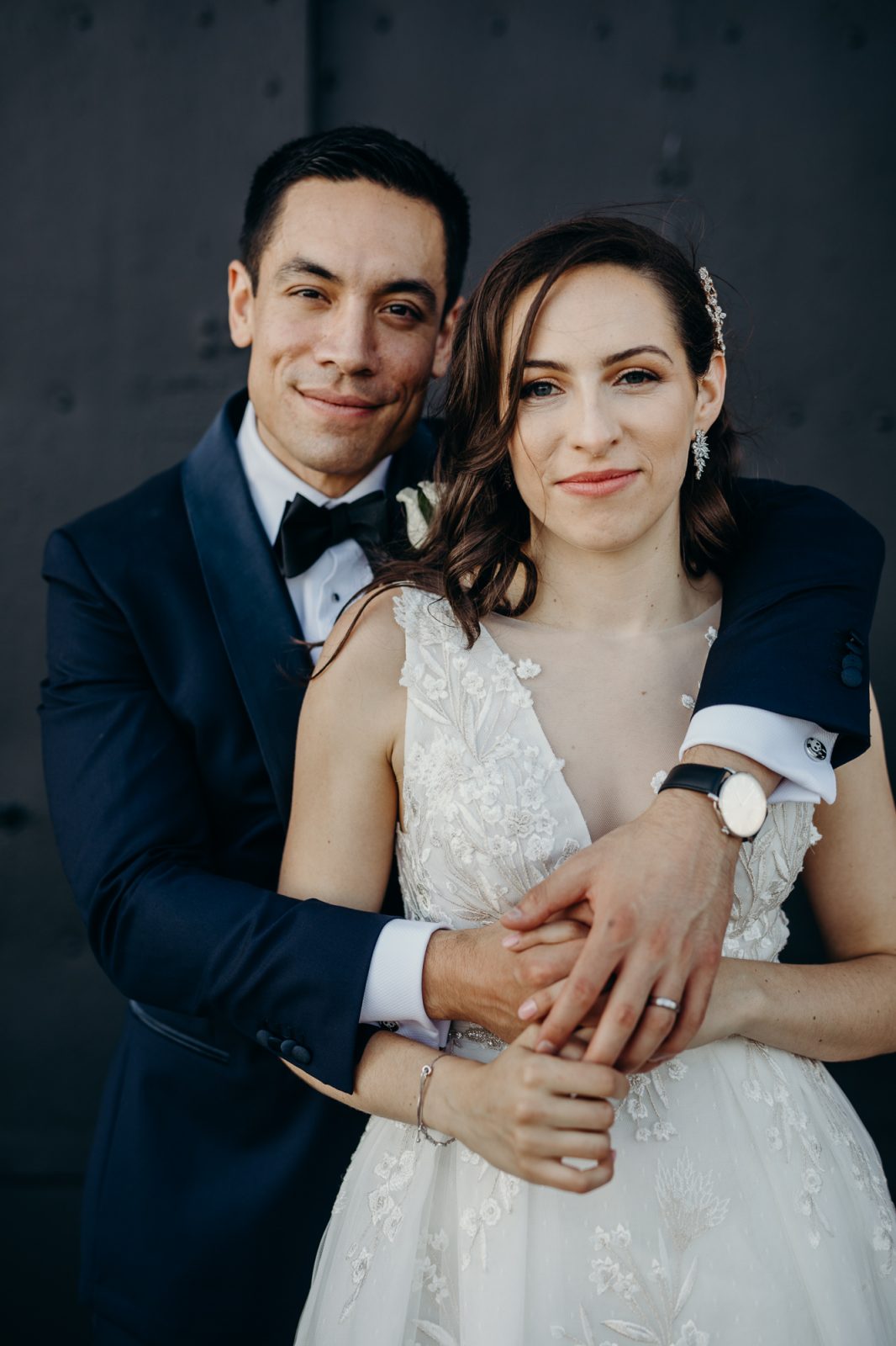 tara + chris / liberty warehouse, brooklyn wedding | lauren spinelli ...