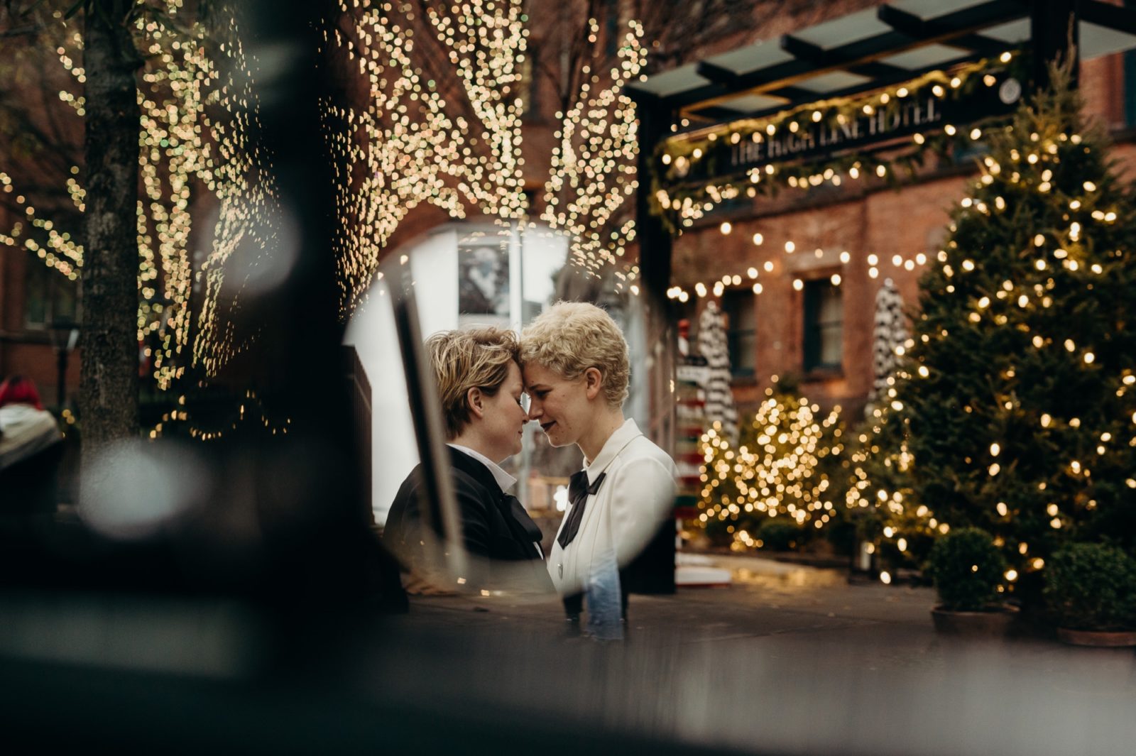 lily + erin / the high line hotel elopement, new york city wedding ...