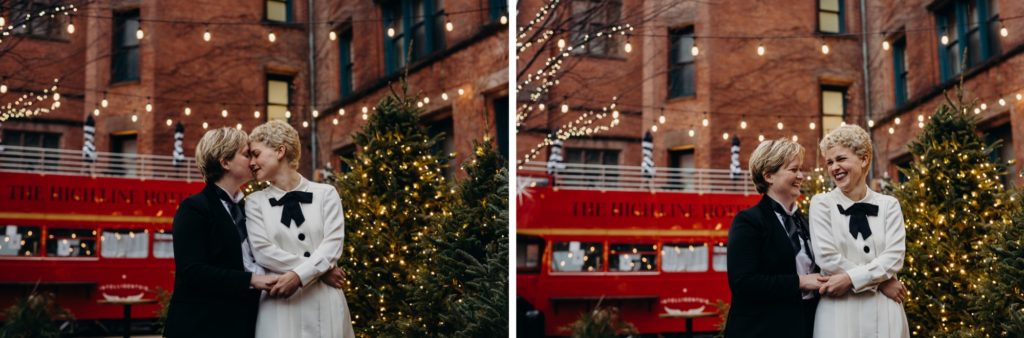 lily + erin / the high line hotel elopement, new york city wedding ...