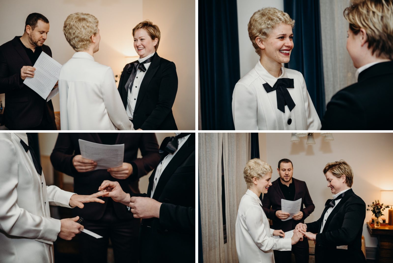 lily + erin / the high line hotel elopement, new york city wedding ...