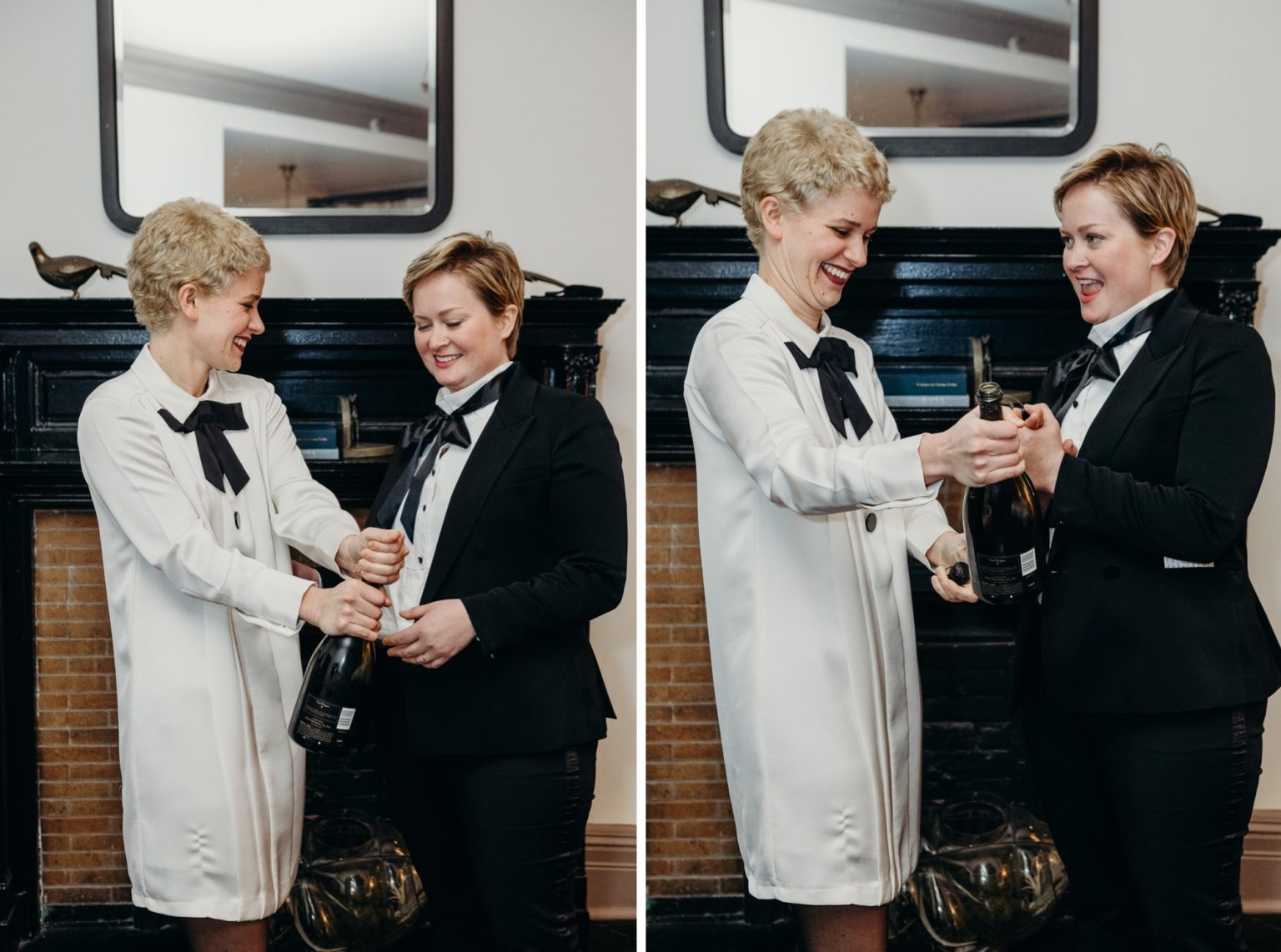 lily + erin / the high line hotel elopement, new york city wedding ...